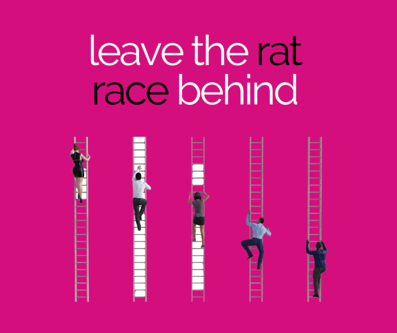 Leave the 'rat race' behind: three easy steps to live life differently ...
